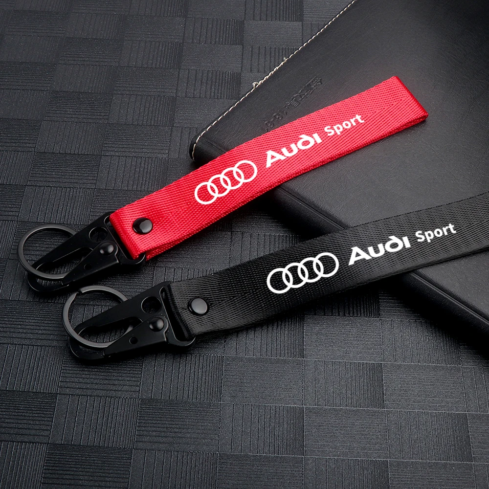 1-2Pcs-Car-Styling-Nylon-Ribbon-Keychain-Key-Ring-Key-Holder-Gift-For ...
