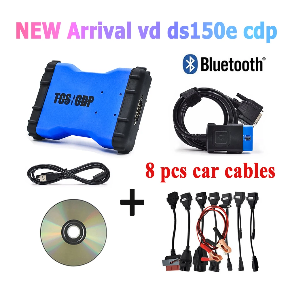 2022 Blue Vd Tcs Cdp Vd Ds150e Cdp With Bluetooth 2020.23 Keygen For Tnesf Delphis Orpdc Obd2 ...