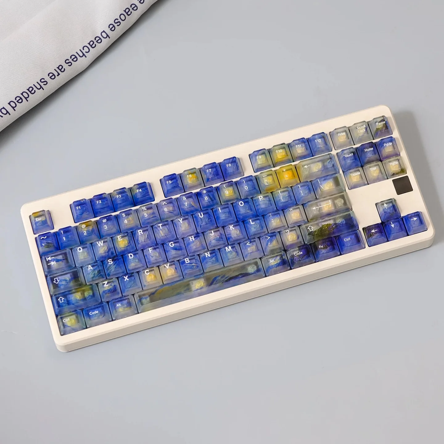 121 Keys Frosted Clear Rose Sorrow Starry Sky Theme PC Cherry Profile ...