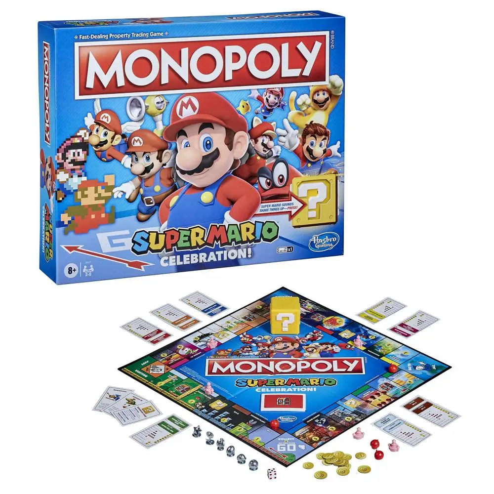 Monopoly Super Mario Celebration Edition Board Game for Super Mario ...