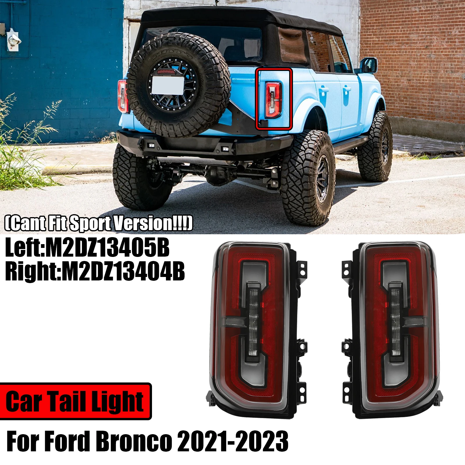LED-Car-Tail-Light-Assembly-For-2021-2023-Ford-Bronco-Left-Right-Side ...
