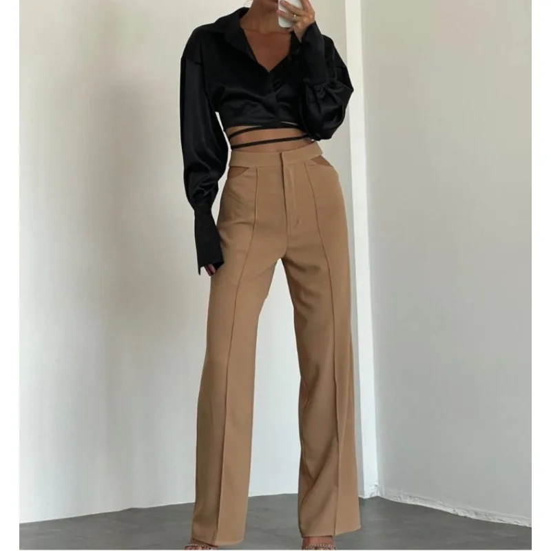 New-Fashion-Women-s-Pants-with-Summer-Versatile-Wide-Leg-Pants-for ...
