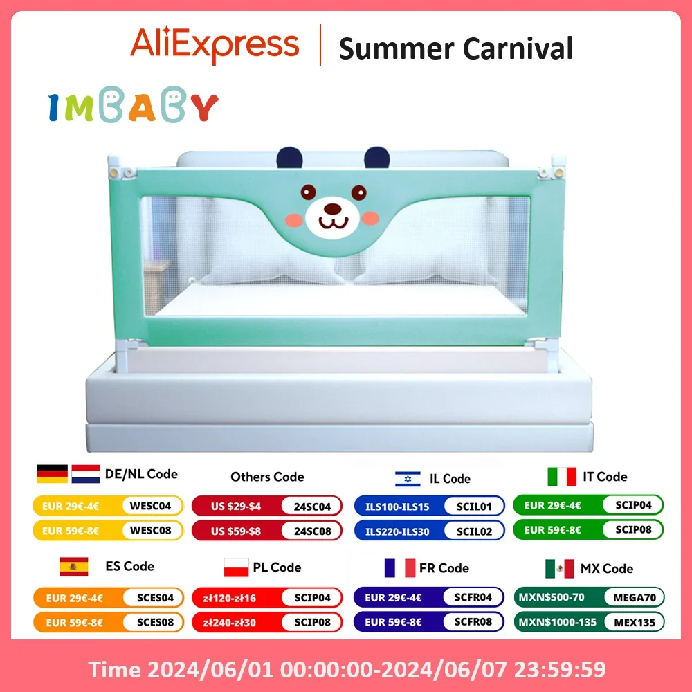 3-Pcs-Set-Baby-Bed-Barrier-Children-Bedroom-Cartoon-Protector-Kids ...