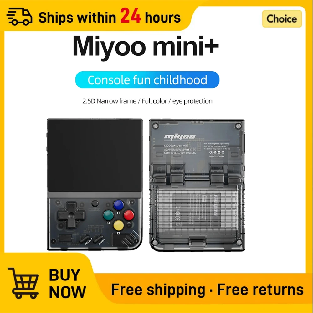 MIYOO Mini Plus Portable Retro Handheld Game Console V2 Mini+ 3.5 Inch ...