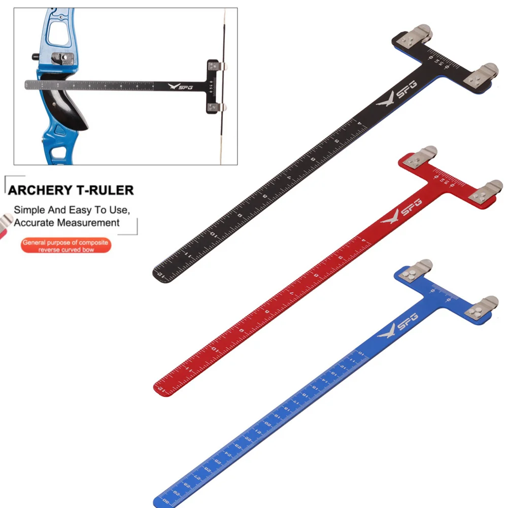 Metal-Archery-Bow-Measuring-T-Ruler-Archery-Measurement-Gauge-Outdoor ...