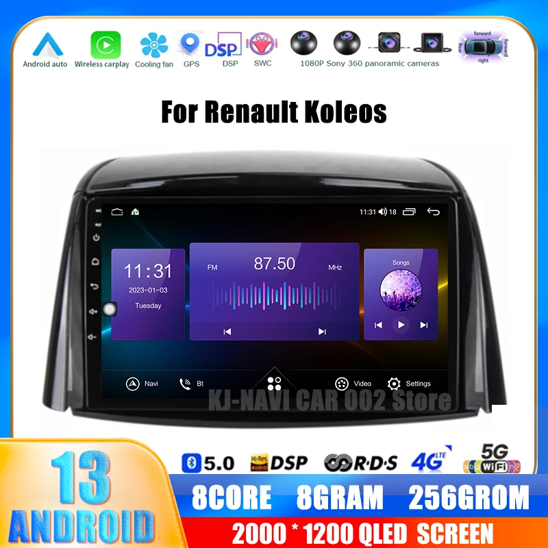 For-Renault-Koleos-2008-2016-Auto-Radio-Player-Carplay-Multimedia ...