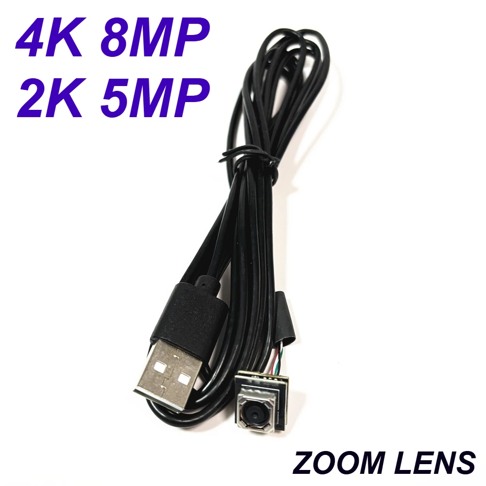Mini Usb Camera Module 4K Zoom 12x12mm 8MP IMX179 5MP 2K Autofocus UVC ...