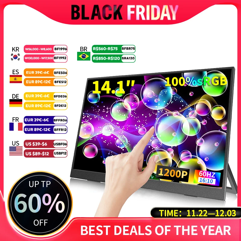 14-1-Inch-Touch-Screen-Portable-Monitor-100-sRGB-400cd-m2-Gaming ...