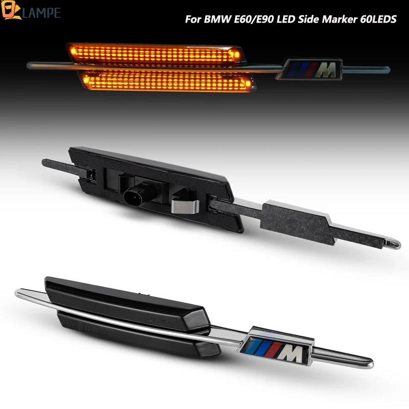 2Pcs-LED-Dynamic-Amber-Turn-Signal-Sequential-Indicator-Light-Canbus ...