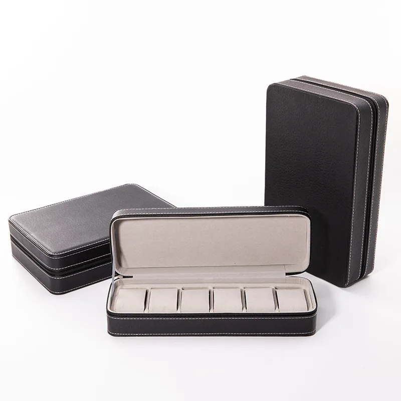 12/10/8/6 Girds Portable Zipper Handmade Watch Box Clock Box Time Box ...