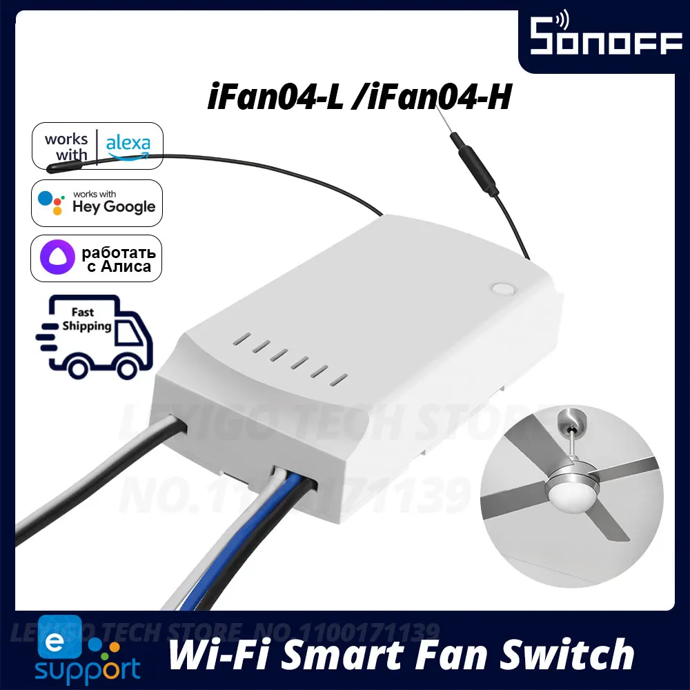 SONOFF-iFan04-H-iFan04-L-Wifi-Swith-Ceiling-Fan-And-Light-Controller ...