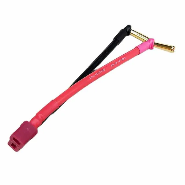 1PCS RC Battery Adapter Cable 4mm 5mm Right Angle Welded Banana Male ...