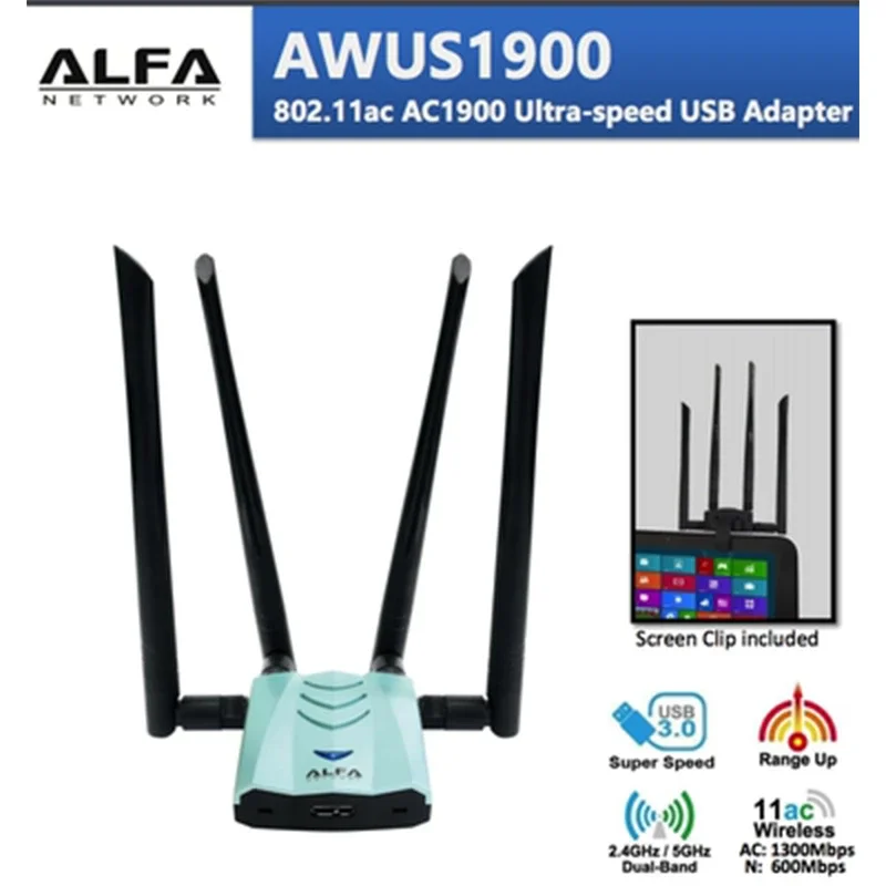ALFA AWUS1900 Uses RT8814U Chipset Dual-band 2.4\5G High-power Wireless ...