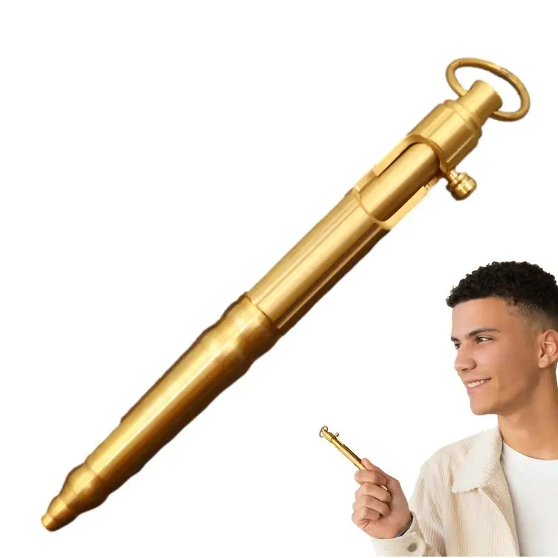 Bolt-Action-Pen-Multifunctional-Solid-Brass-Ballpoint-Pen-For-Students ...