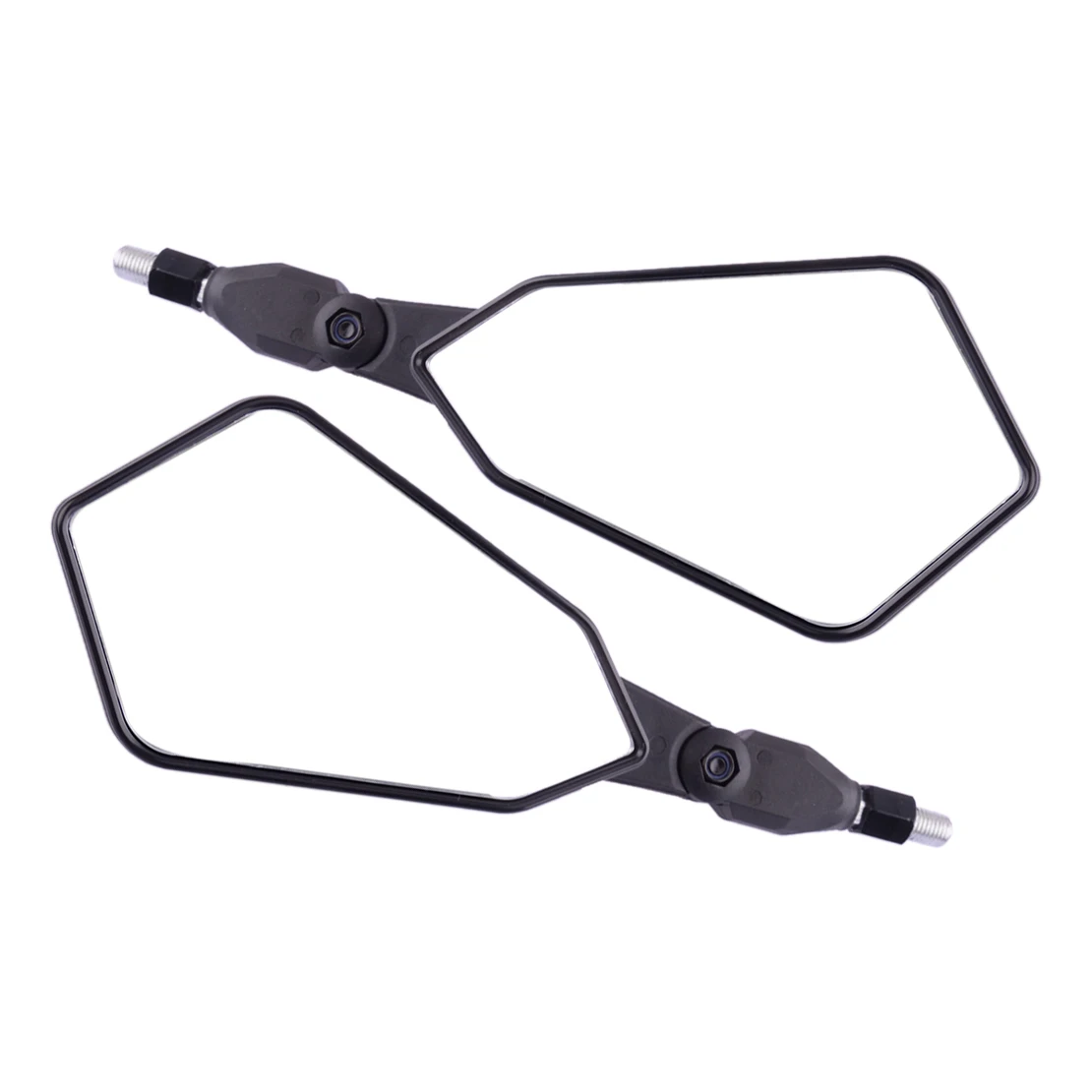 1 Pair 10mm Universal Left Right Side Folding Rear View Wing Mirror For ...