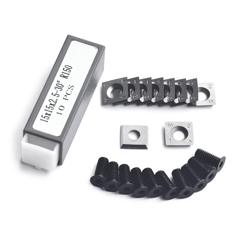 Couteaux à insertion carrée en carbure 15mm, parfait pour le bois à ...