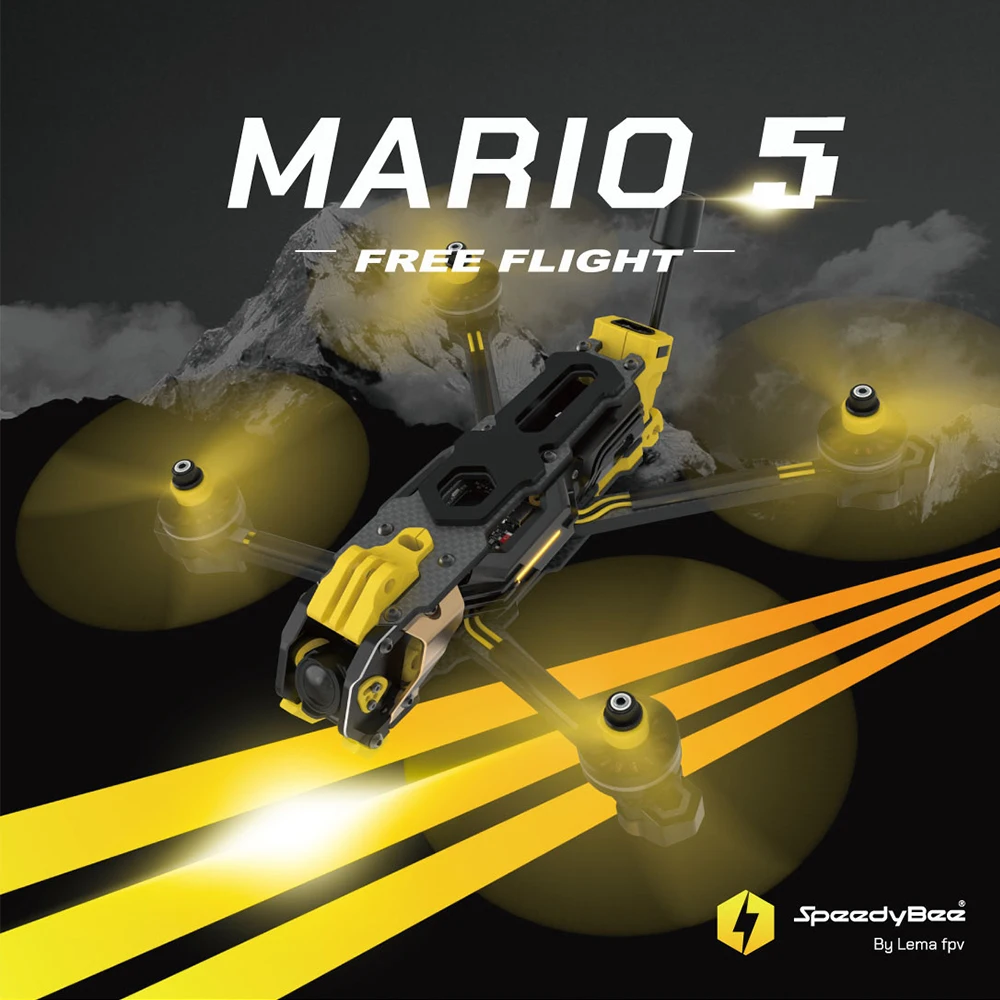 SpeedyBee-Mario-5-Frame-Kit-DC-Lite-XH-Advanced-Version-for-FPV-Drone ...