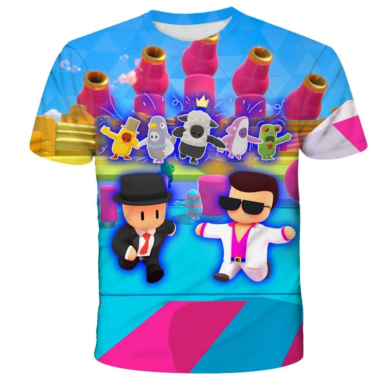 New Games Stumble Guys T Shirt For 3 To 14 Ys Kids Clothes Baby Boys T ...