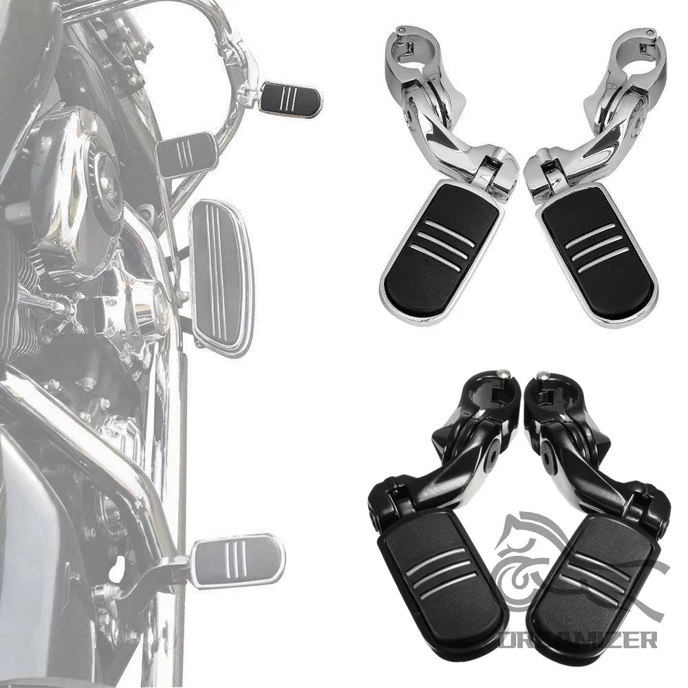 Universal-Motorcycle-Foot-Rest-Highway-Engine-Guard-Foot-Pegs-Mount-For ...