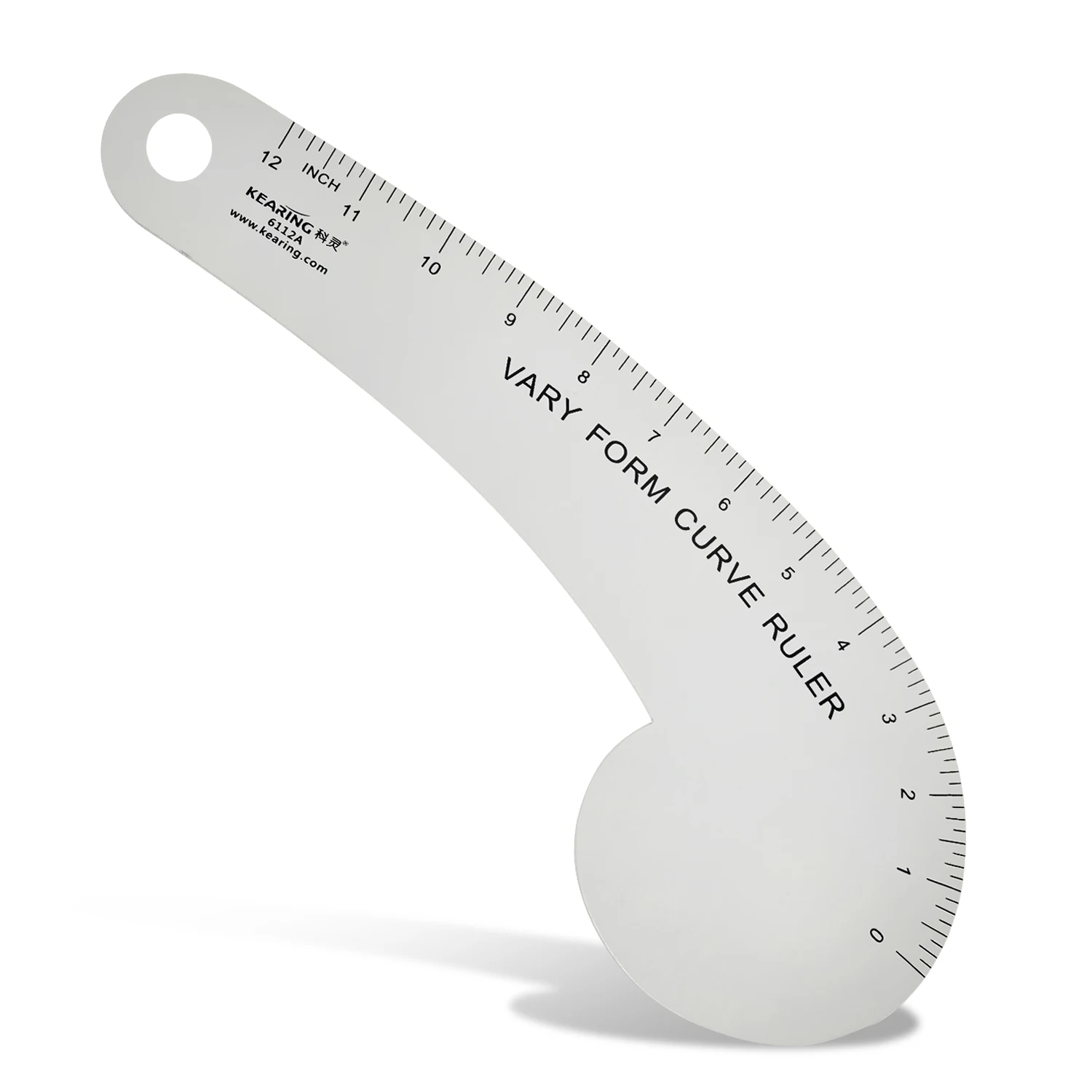 Kearing 12'' Vary Form Curve Ruler Imperial Aluminum Garment Curve ...