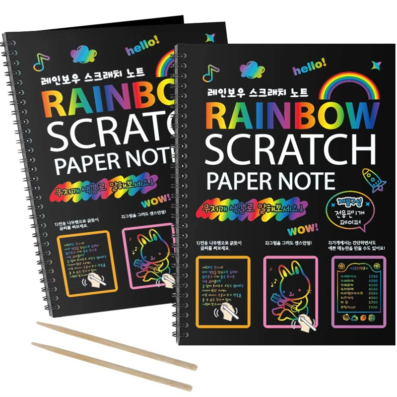 Rainbow-Scratch-Paper-Note-Montessori-Drawing-Toys-for-Children ...