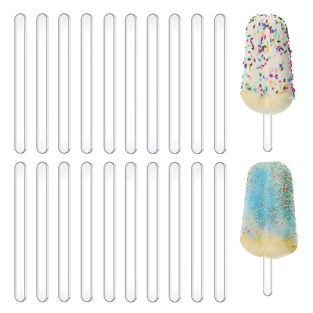 20Pcs-Acrylic-Popsicle-Sticks-Reusable-Ice-Cream-Sticks-Ice-Pop-Cake ...
