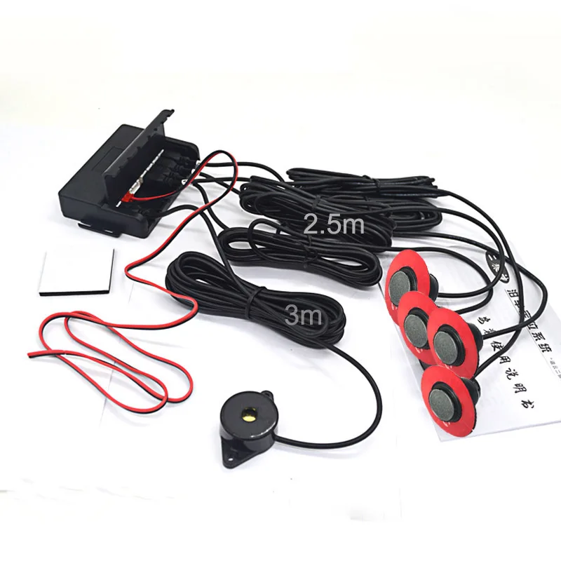 Radar de recul Parktron pour pare-chocs,4 capteurs arrière,profondeur ...