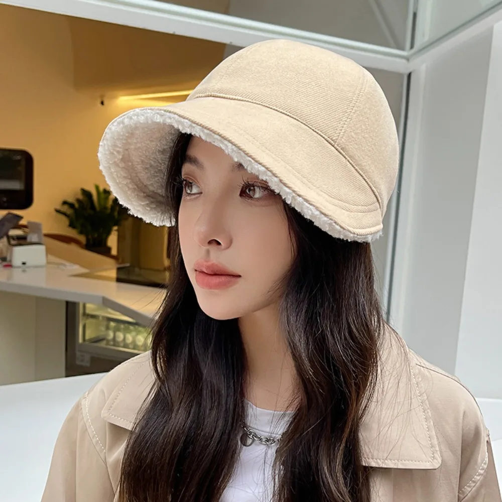 Winter-Warm-Velvet-Lined-Bonnet-Hats-Fashion-Korean-Outdoor-Adjustable ...