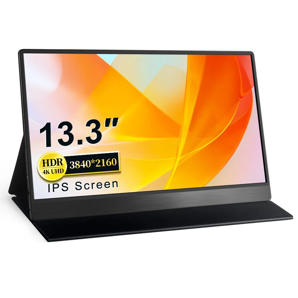 13.3 Inch 4K 3840 x 2160 IPS Portable Gaming Monitor Screen HDMI USB C ...