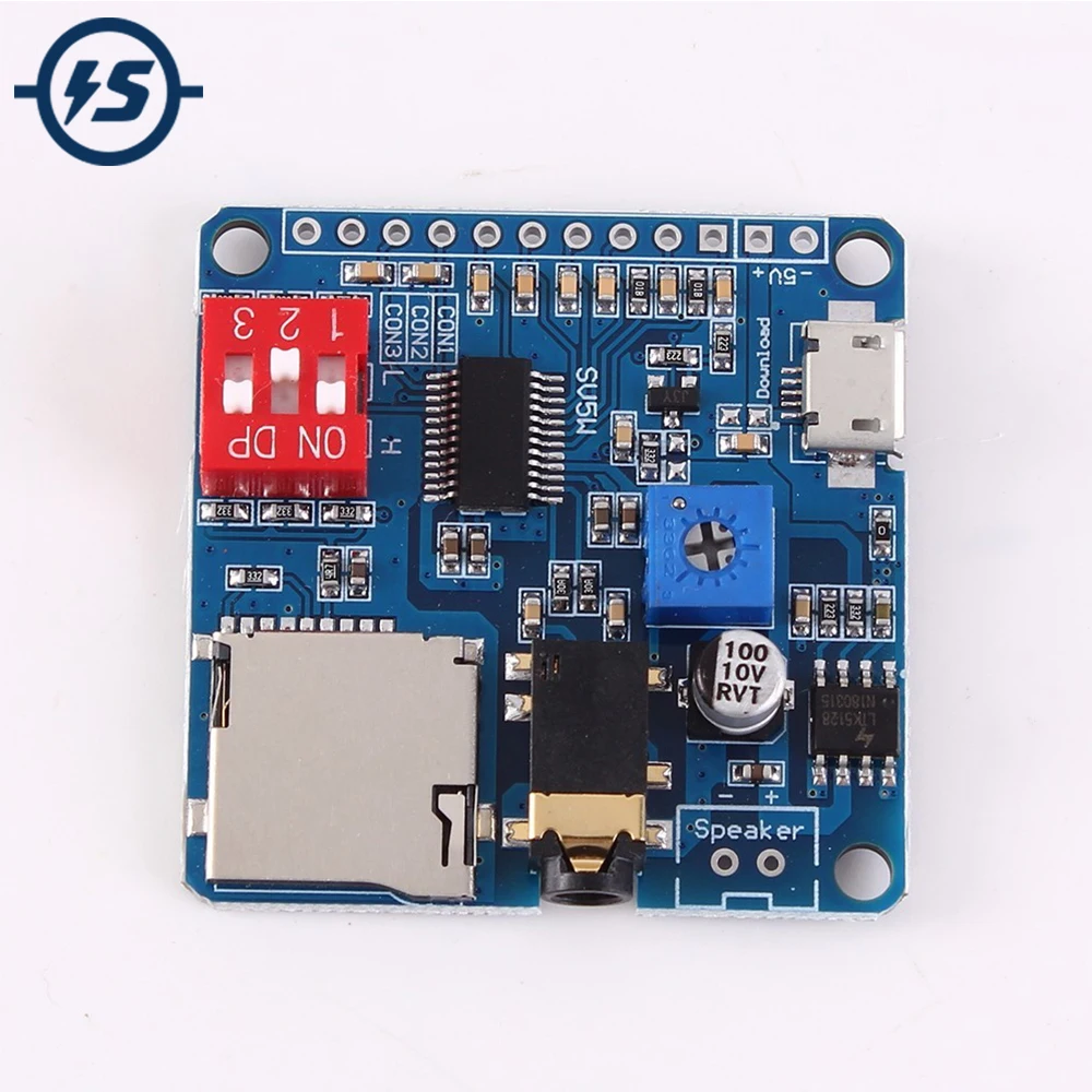 Mp3 Music Decoder Voice Playback Player 5w Class D Amplifier Module ...