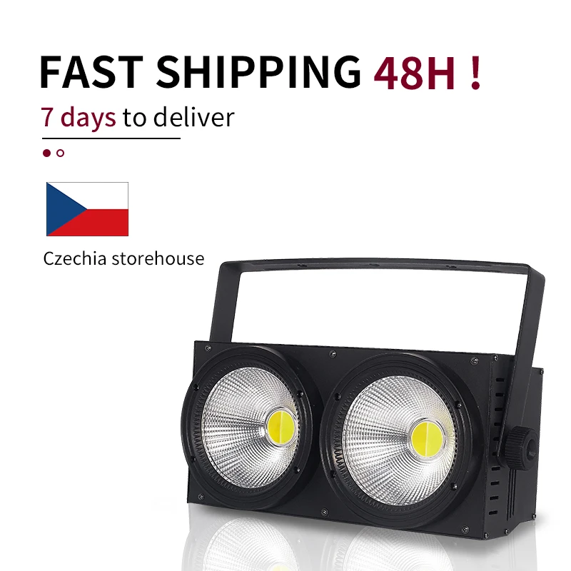 DMX-2x100W-Blinder-Lighting-DMX-Stage-Lighting-Effect-Club-Show-Night ...