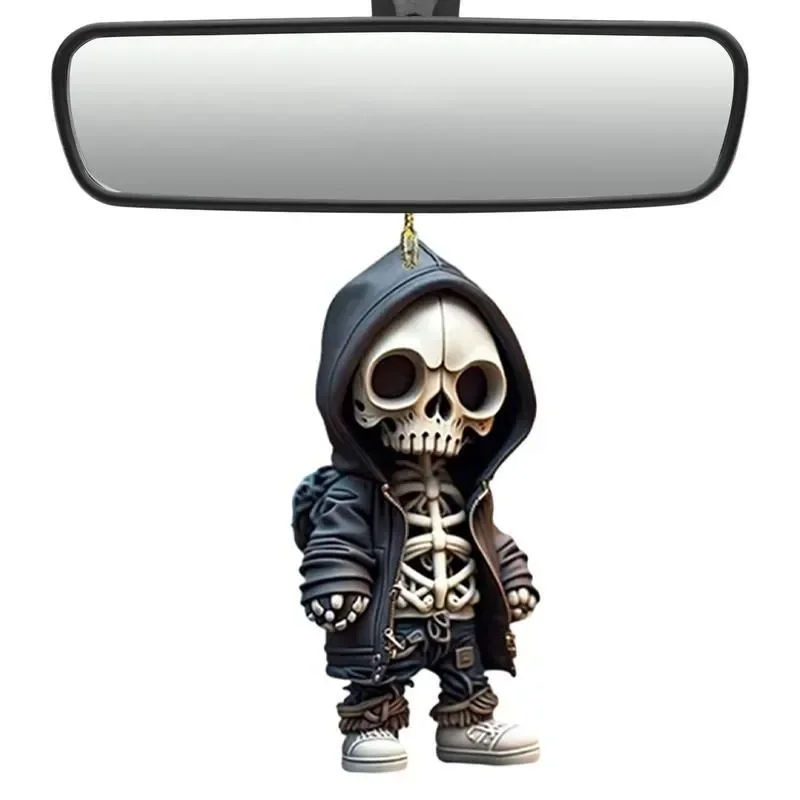 Car-Skeleton-Figurine-Skull-Resin-Statue-Cool-Skeleton-Decorative-for ...