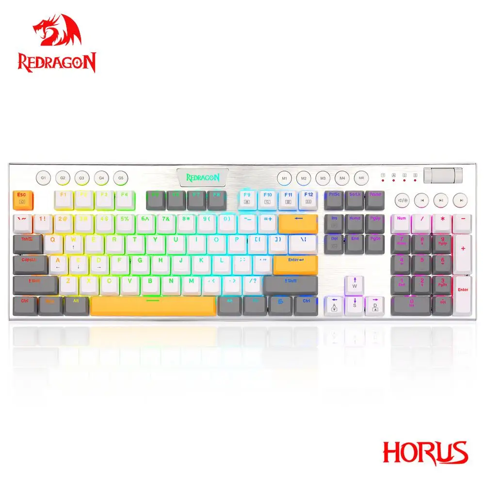 REDRAGON Horus K619 RGB USB Mini Slim Ultra-Thin Designed Wired ...