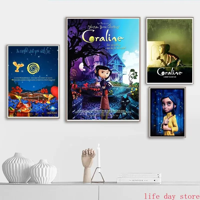 Tim Burton Movie Posters Coraline