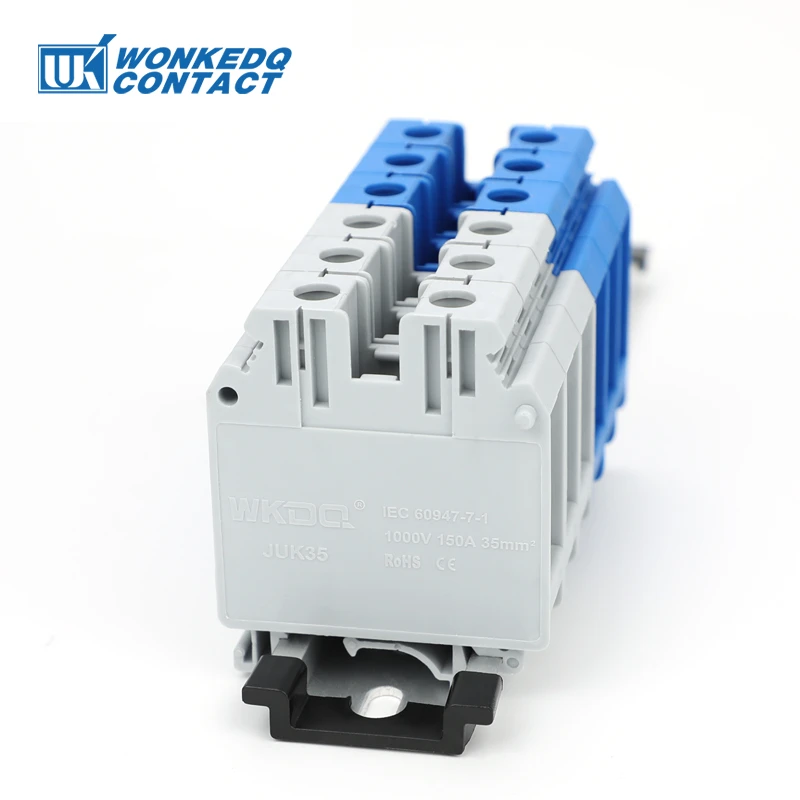 UK-35-Din-Rail-Terminal-Block-Screw-35mm-Wire-Electrical-Connector ...