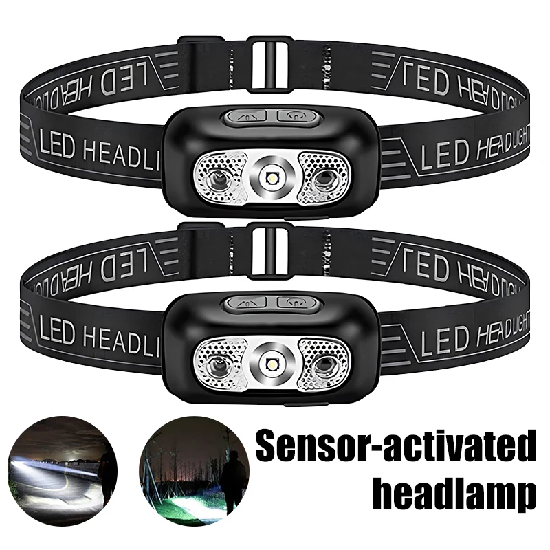 Portable-Mini-LED-Headlamp-Flashlight-Charging-Induction-Headlight ...