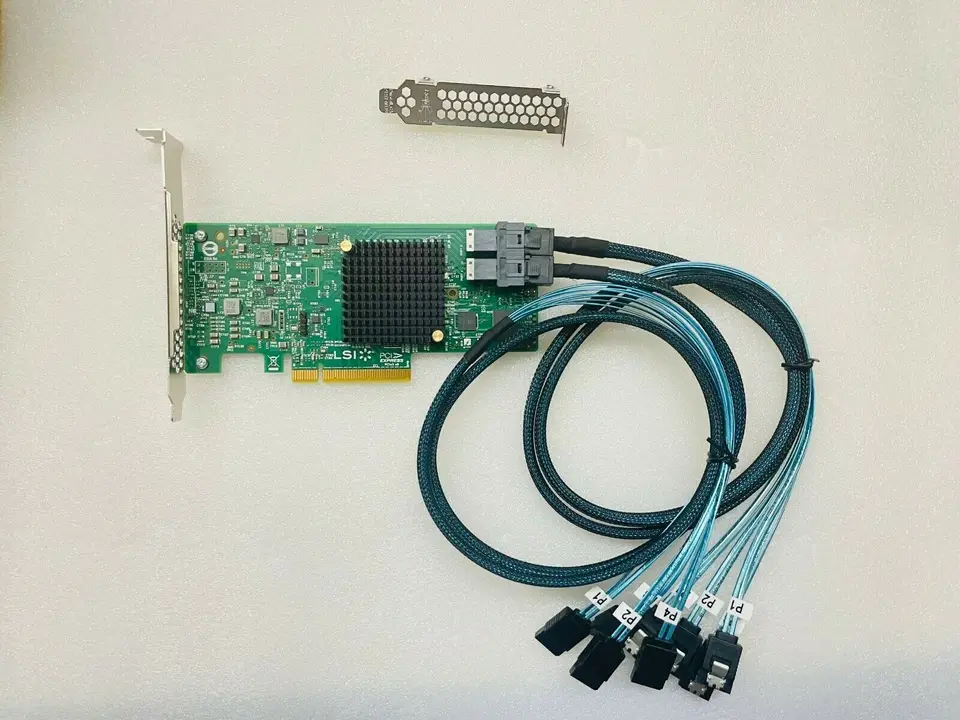 Sata Expansion Card 850 Power Supply LSI 6Gbps SAS HBA LSI 9200-8i ...