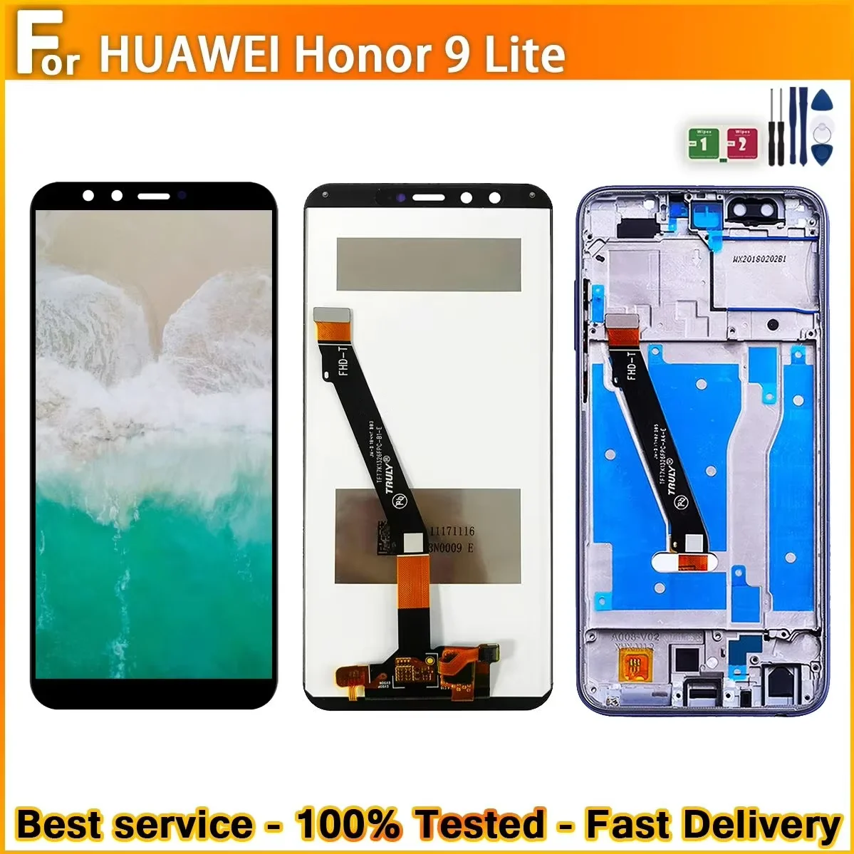 For HUAWEI Honor 9 Lite LLD-L31/L21/AL00 LCD Display Touch Screen ...
