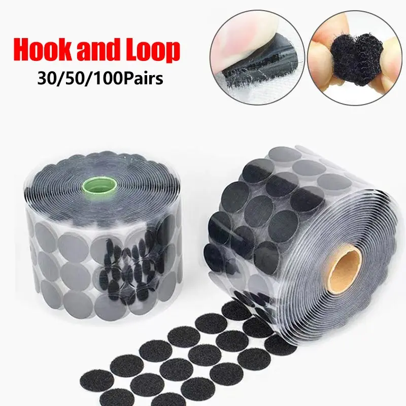 Dot-Sticker-Self-Adhesive-Fastener-Tape-Dots-10-15-20-25-30mm-Strong ...