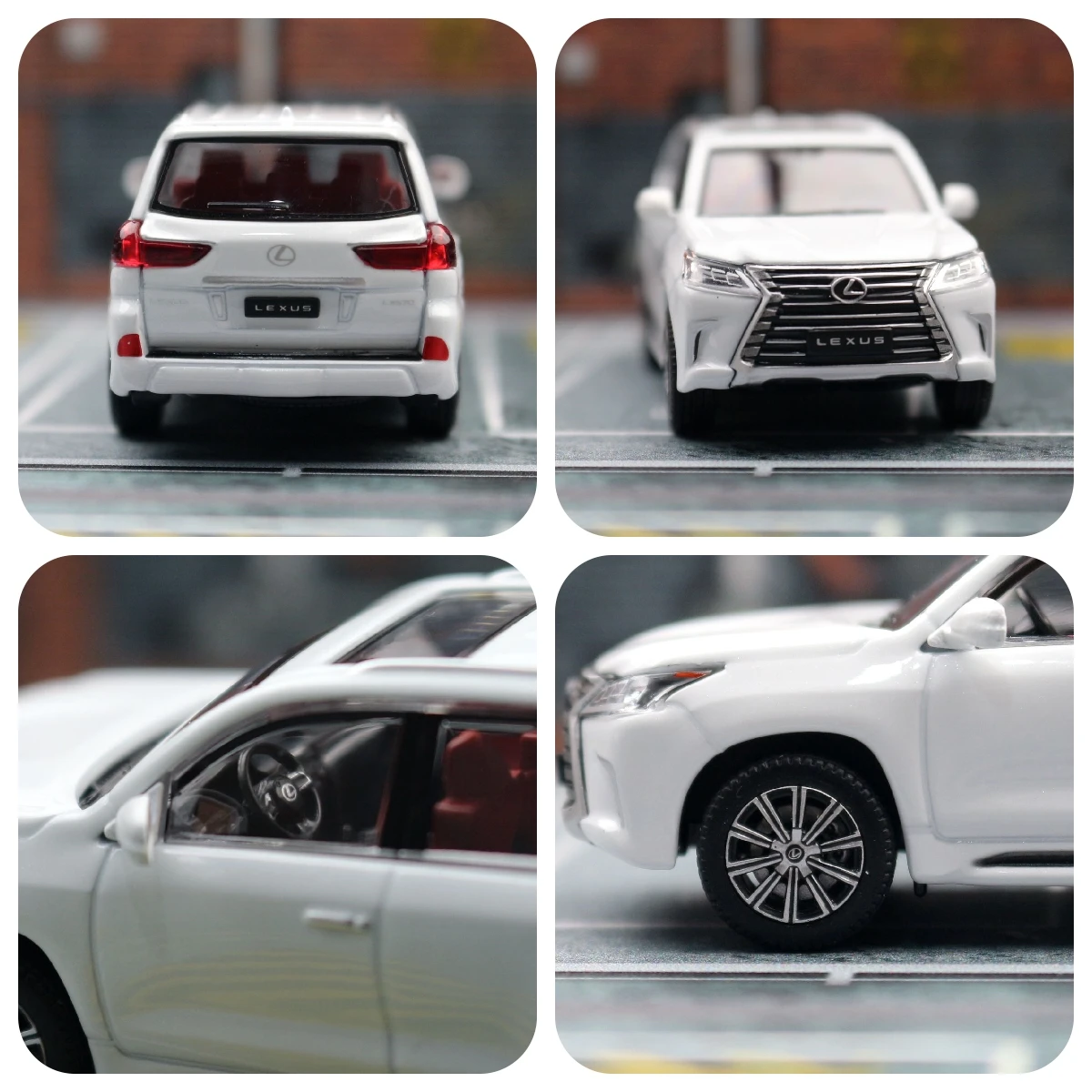 1:64 Lexus LX570 Миниатюрная модель JKM 1/64 Премиум-внедорожник ...