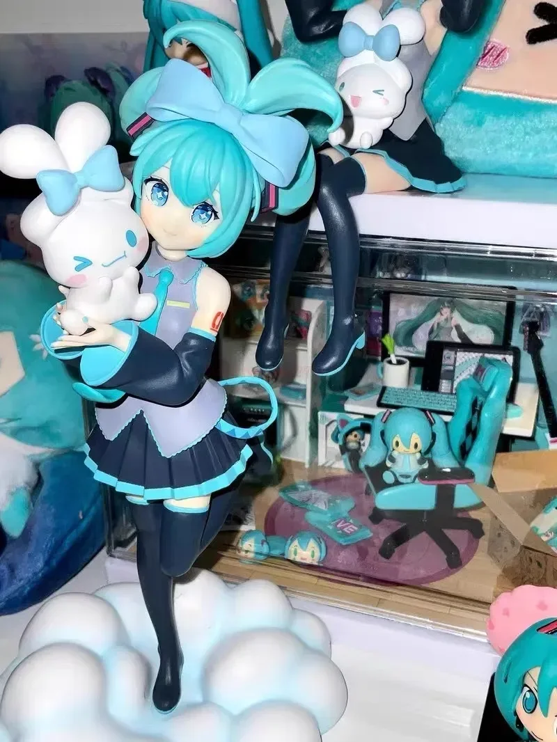 Original-Hatsune-Miku-Cinnamoroll-Sanrio-PVC-Estatueta-Anime-Action ...
