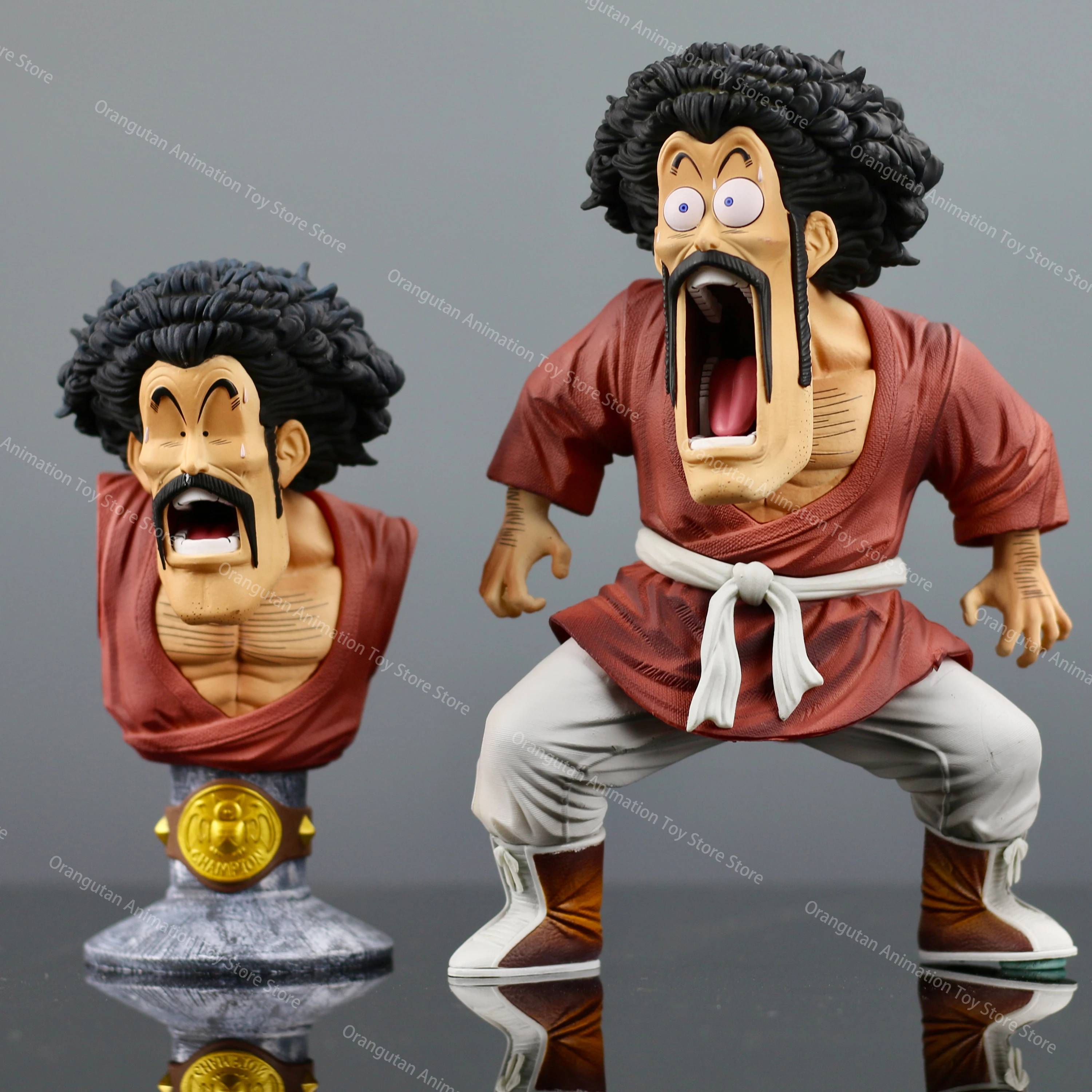 18CM-Anime-Dragon-Ball-Characters-Mr-Satan-Hercules-2-Heads-Action ...