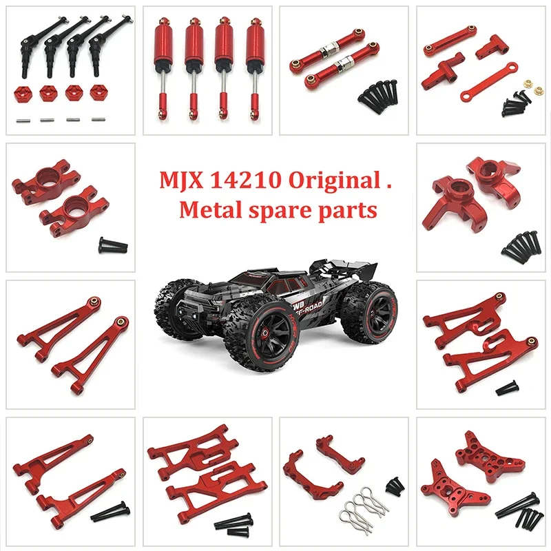 Mjx Hyper Go 14210 14209 1/14 업그레이드 부품 Rc 자동차 용 금속 프론트 스티어링 구성 요소 CNC ...