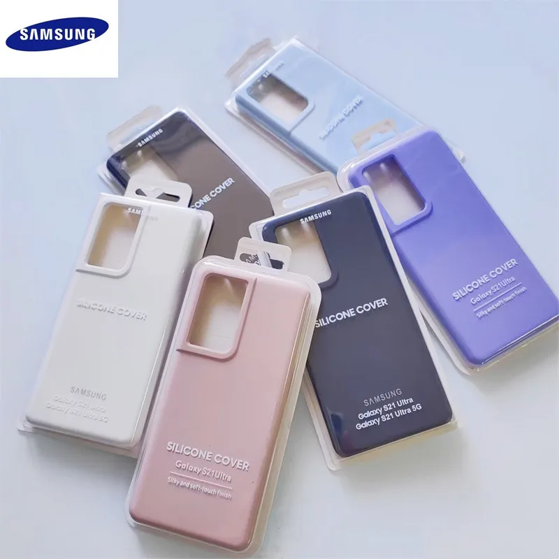 Original Samsung Galaxy S21 UItra Phone Case Bottom Closed Silky Soft ...