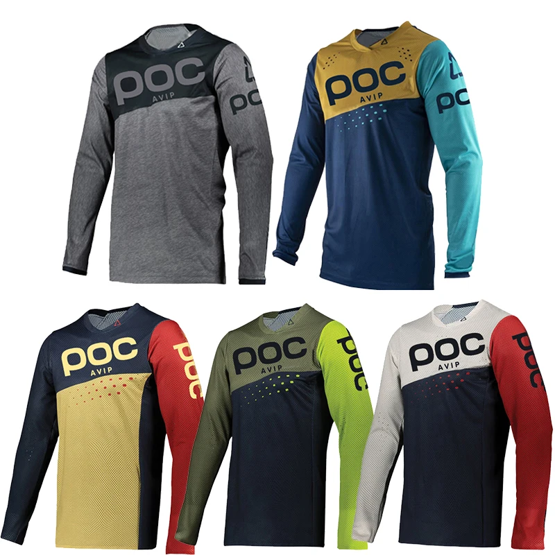 AVIP-POC-Mtb-Cycling-Men-Downhill-Jerseys-Summer-MTB-Bike-T-shirt-Long ...