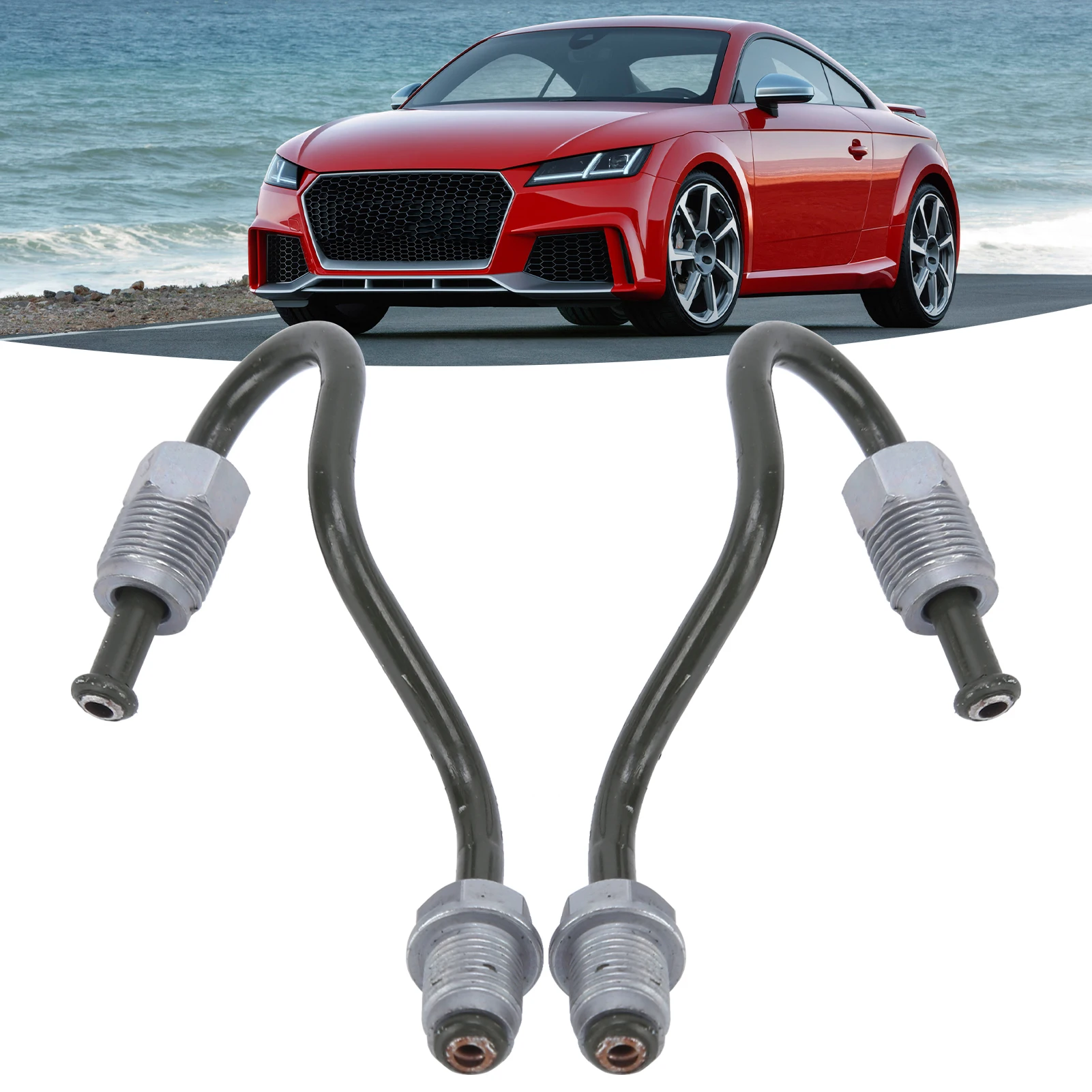 2PCS Rear Brake Line Left and Right Replacement for SKODA VW BRAKE ...