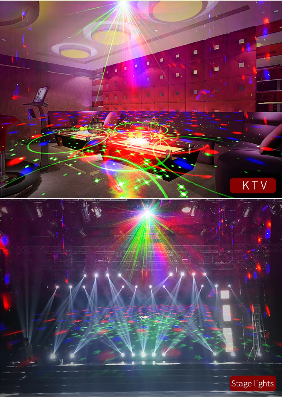Led Party Light | Rgb Projector | Laser Light | Stage Lighting Effect ...