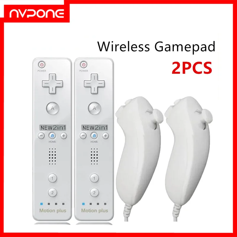 a-pair-Remote-Controller-with-Nunchuck-Controller-for-Wii-Games-Control-for-Wii-Console-Wireless ...