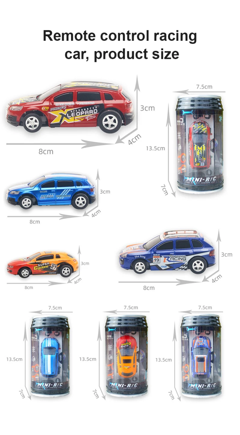 Jual 1:58 Mini Cans RC Car 2.4GHz Radio Remote Control Racing Drift ...