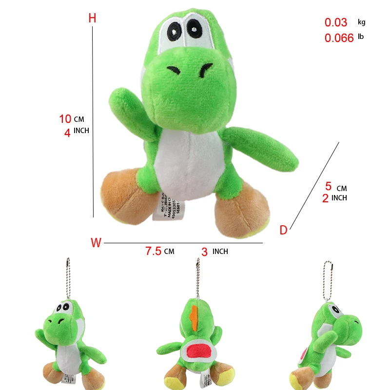 10-33cm Super Mario Bros Yoshi Plush Toys Doll Yoshi Dragon Plush Soft ...